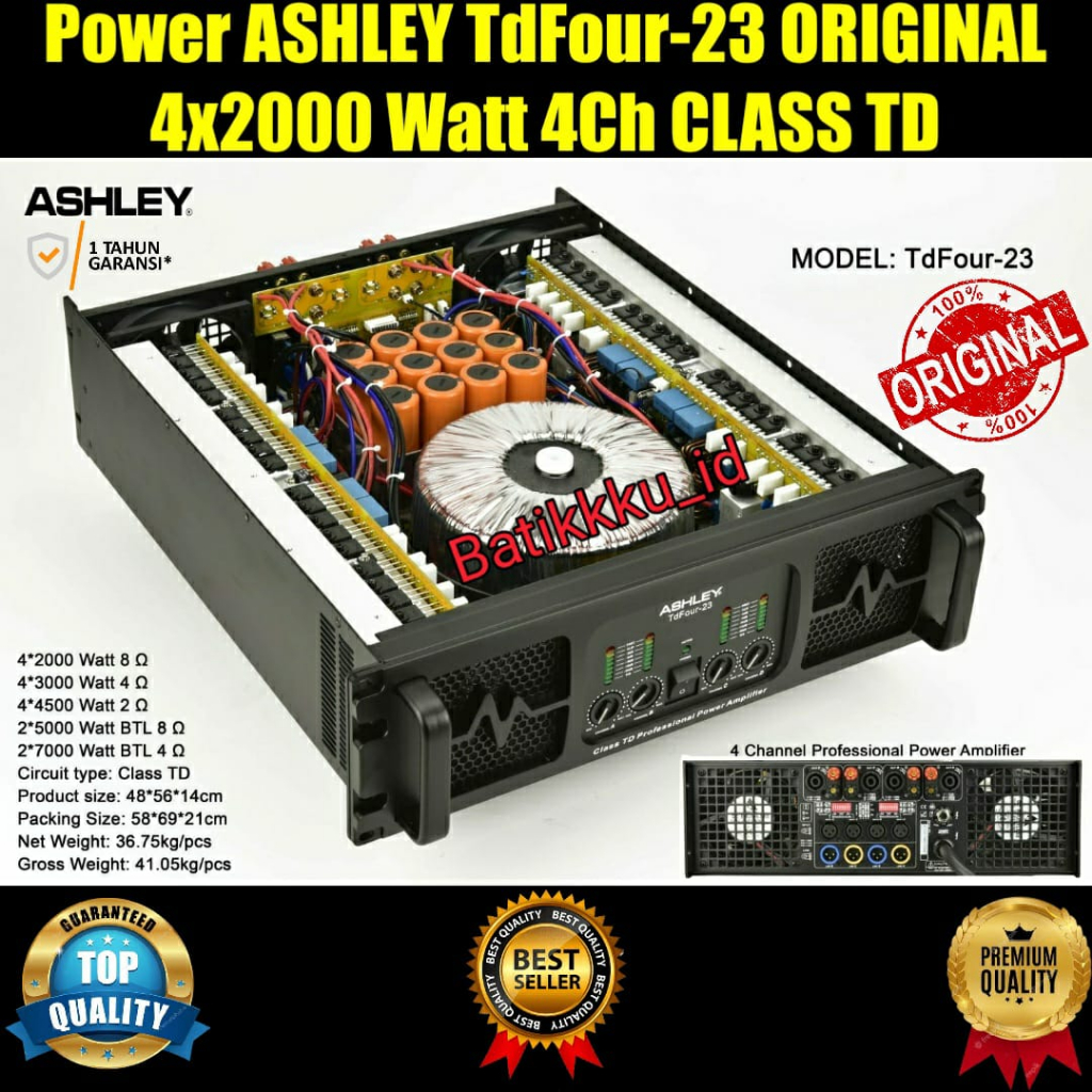 Jual Power ASHLEY TD FOUR 23 TDFOUR 23 TD 4 23 ORIGINAL CLASS TD 4 X ...