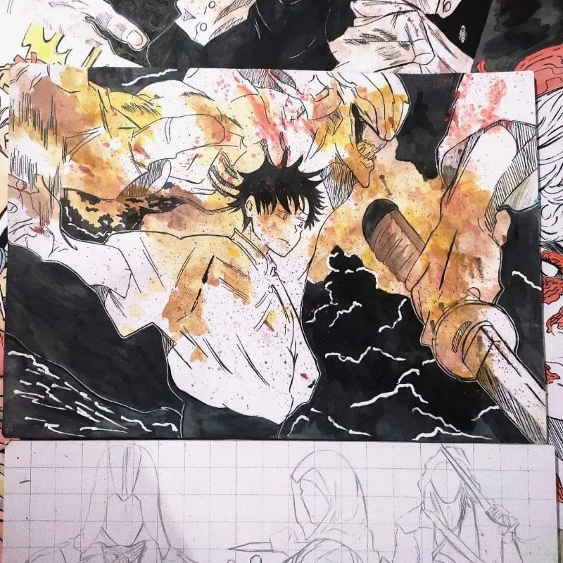 Jual JUJUTSU KAISEN ILUSTRASI - YUTA DAN RIKA | Shopee Indonesia
