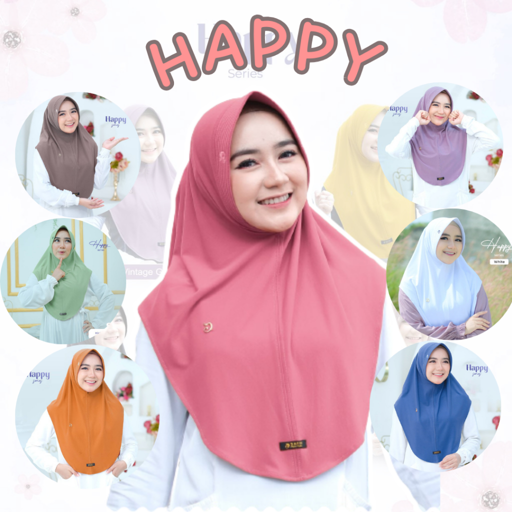 Jual HAPPY DAFFI JILBAB PAD ANTEM BAHAN JERSEY PARFUME PREMIUM HIJAB ...