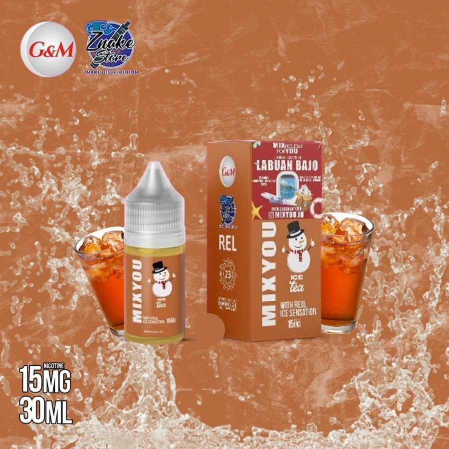 Jual Mix You Ice Tea Pods Friendly 30ML by G&M Liquid x Znake | Shopee ...