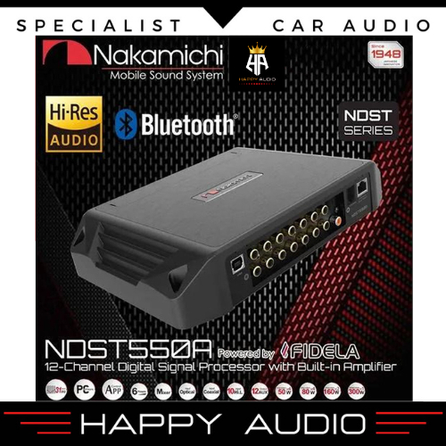 Jual DSP Processor NAKAMICHI NDST550A 12CH +Power 10CH HI-RES Bluetooth ORI | Shopee Indonesia