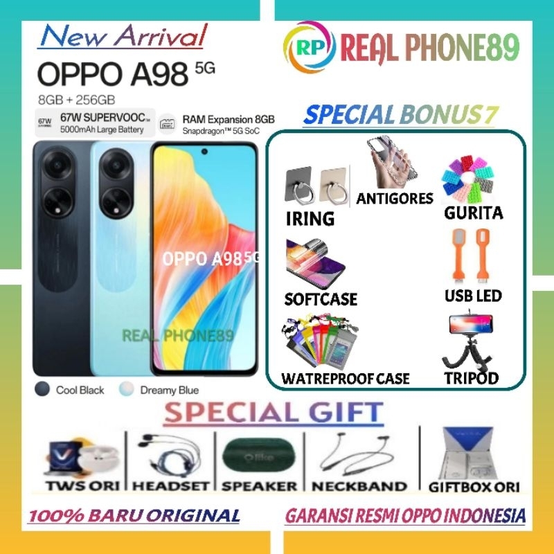 Jual OPPO A98 5G RAM 8/256GB NFC | OPPO A 98 5G RAM 8/256 GB NFC ...