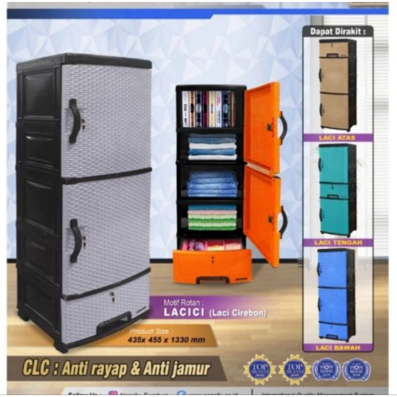 Jual LEMARI BAJU CABINET MINIMALIS LEMARI MULTIFUNGSI MODERN LEMARI CLC ...