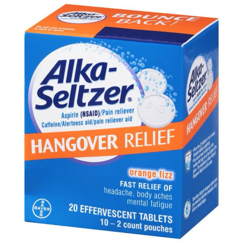 Jual [100% ORI USA] Alkaseltzer Hangover Relief | Shopee Indonesia