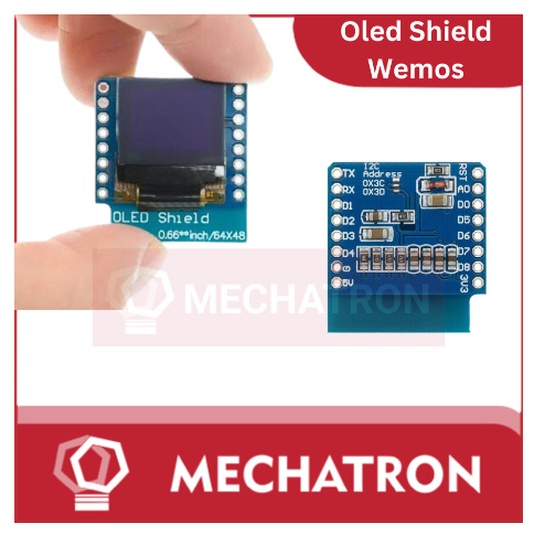 Jual Oled Shield Wemos D1 Mini 0.66 inch 64X48 IIC I2C | Shopee Indonesia