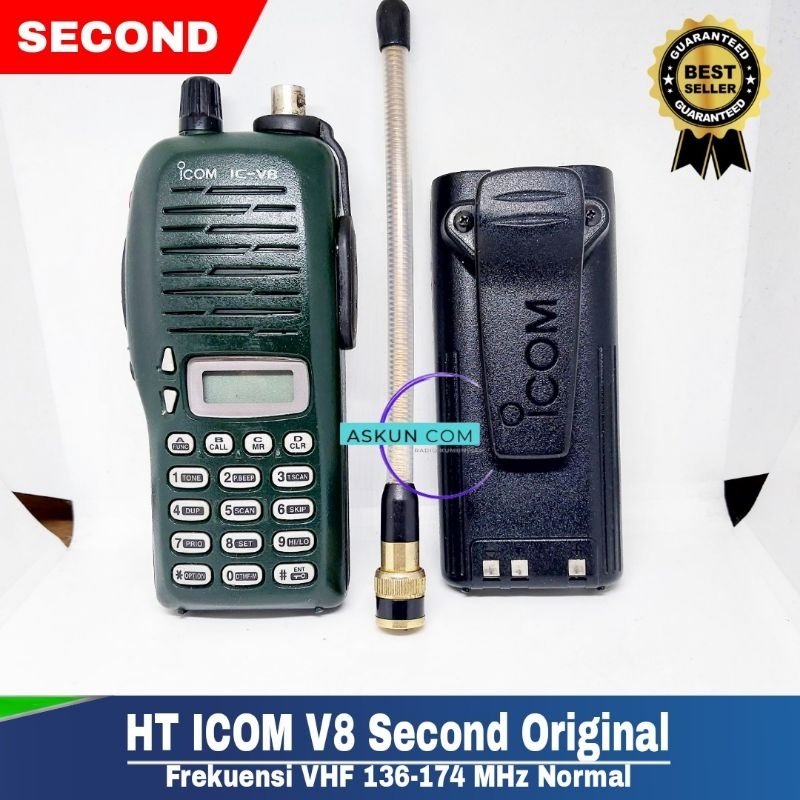 Jual HT ICOM IC-V8 VHF SECOND ORIGINAL NORMAL SIAP PAKAI | Shopee Indonesia