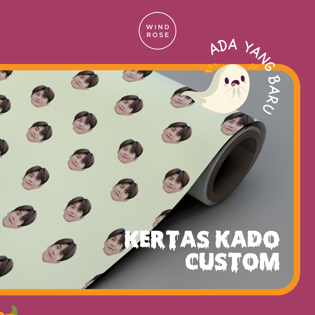 Jual KERTAS KADO CUSTOM FOTO / BUNGKUS KADO / KERTAS KADO FOTO / KERTAS ...