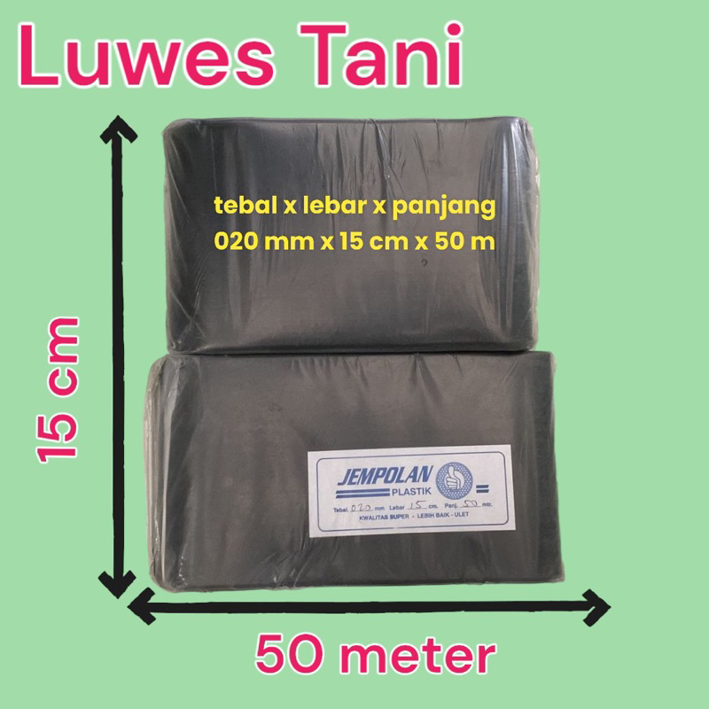 Jual Selang Drip Irigasi Cap Jempolan Selang Drip 20 micron 3 dim 50 ...