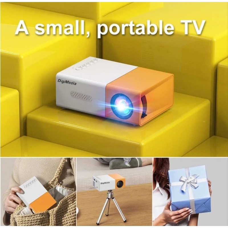 Jual Mini Proyektor LED Infocus layar tembok tampilan dinding | Shopee ...