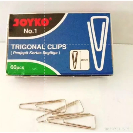 Jual [FAFAFA] Trigonal Clip Besar / Klip Segitiga Besar Joyko | Shopee ...