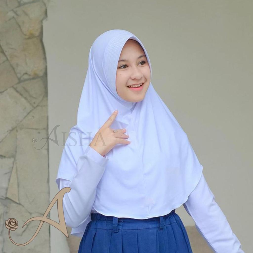 Jual AISHA - Hijab Sekolah SMA Dan SMP Jilbab Jersey Kerudung Sekolah Anak Terlaris | Shopee ...