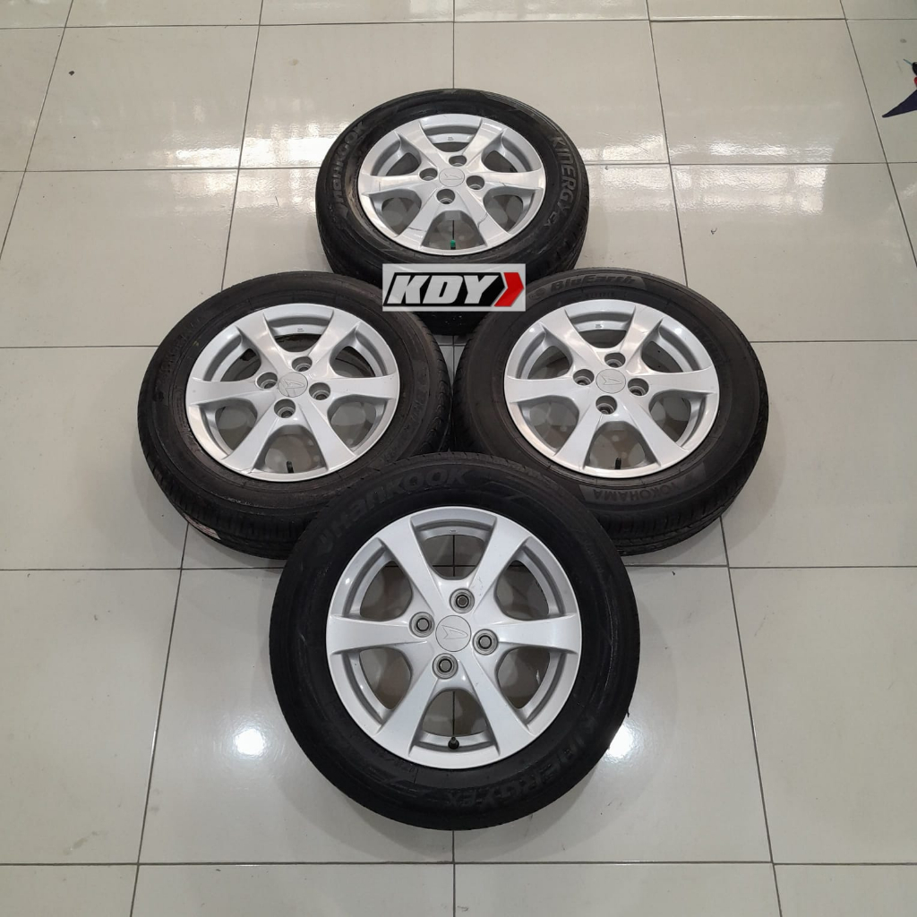 Jual Velg mobil murah bekas copotan agya ring 14 pcd 4x100 Velg saja Tanpa Ban | Shopee Indonesia