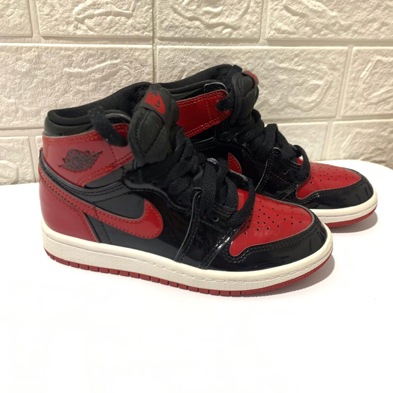 Jual Sepatu Nike Air Jordan 1 Retro High OG “Patent Bred” size 12c ...