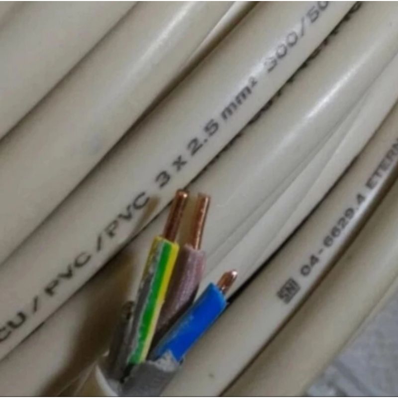 Jual Kabel Listrik Tembaga Kawat ETERNA NYM 3x2,5 Isi 32,5mm Harga permeter | Shopee Indonesia