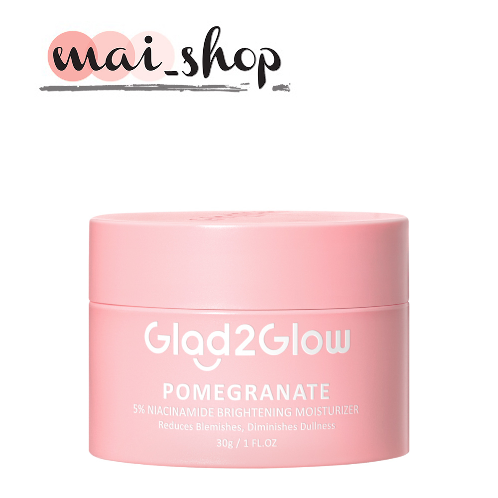 Jual Glad2glow Pomegranate 5 Niacinamide Brightening Moisturizer 30g
