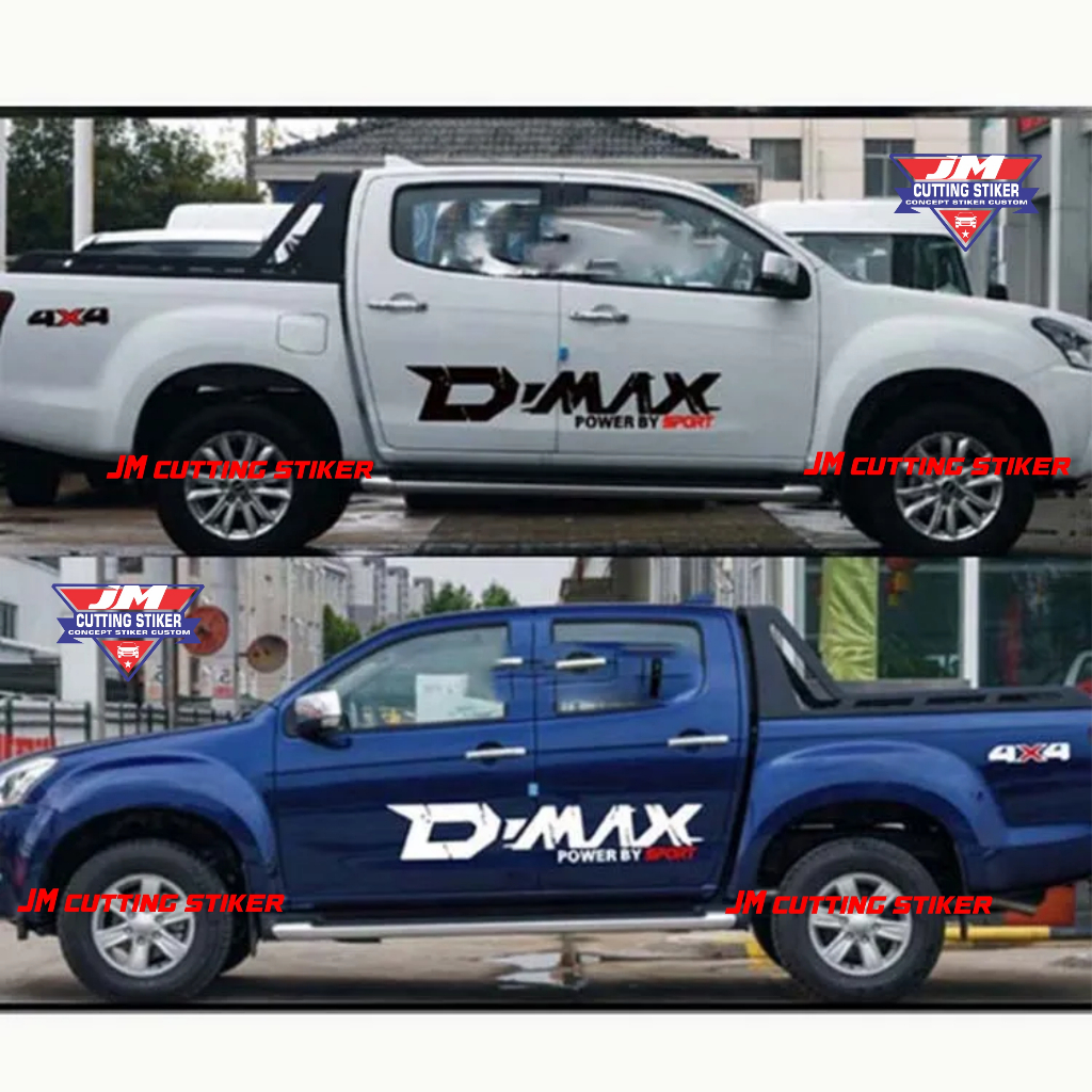 Jual Stiker sticker variasi body isuzu dmax stiker cutting dmax sport ...