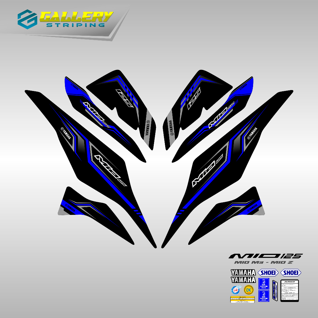 Jual Striping Mio 125 Motif 4 Stiker Mio M3 Z 125 Variasi Sticker ...