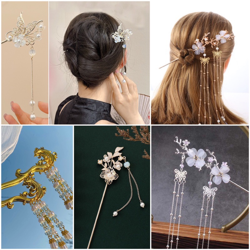 Jual traditional hair piece tusuk konde gaya cina chinese style hanfu ...