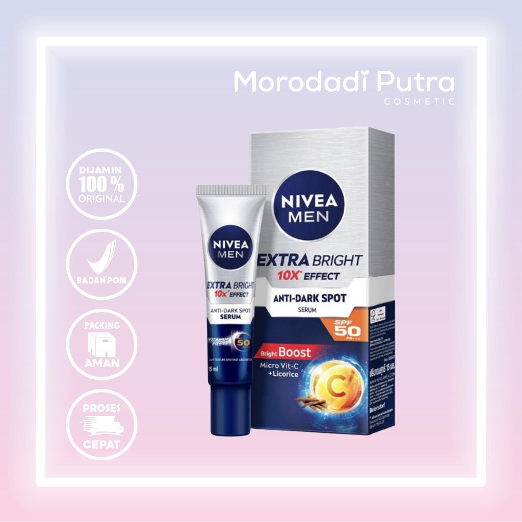 Jual NIVEA MEN - Extra Bright 10x Effect Anti Dark Spot Serum - 15 mL ...