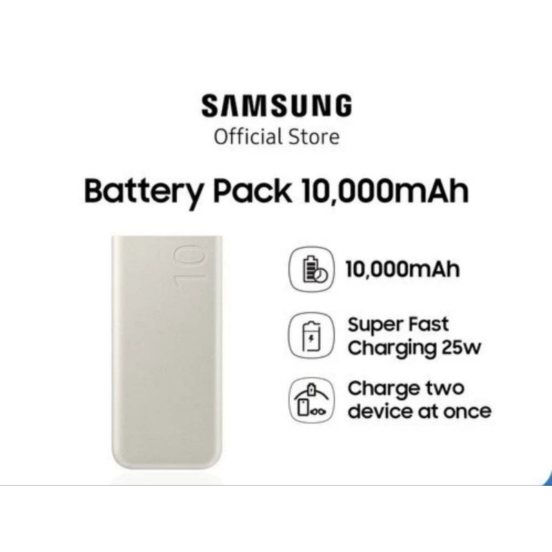 Jual Samsung Powerbank 10000mAh Battery Pack Original EB-P3400XUEGID ...