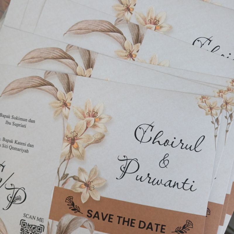Jual Undangan Nikah Wedding Cetak Free Desain | Wedding Invitation ...