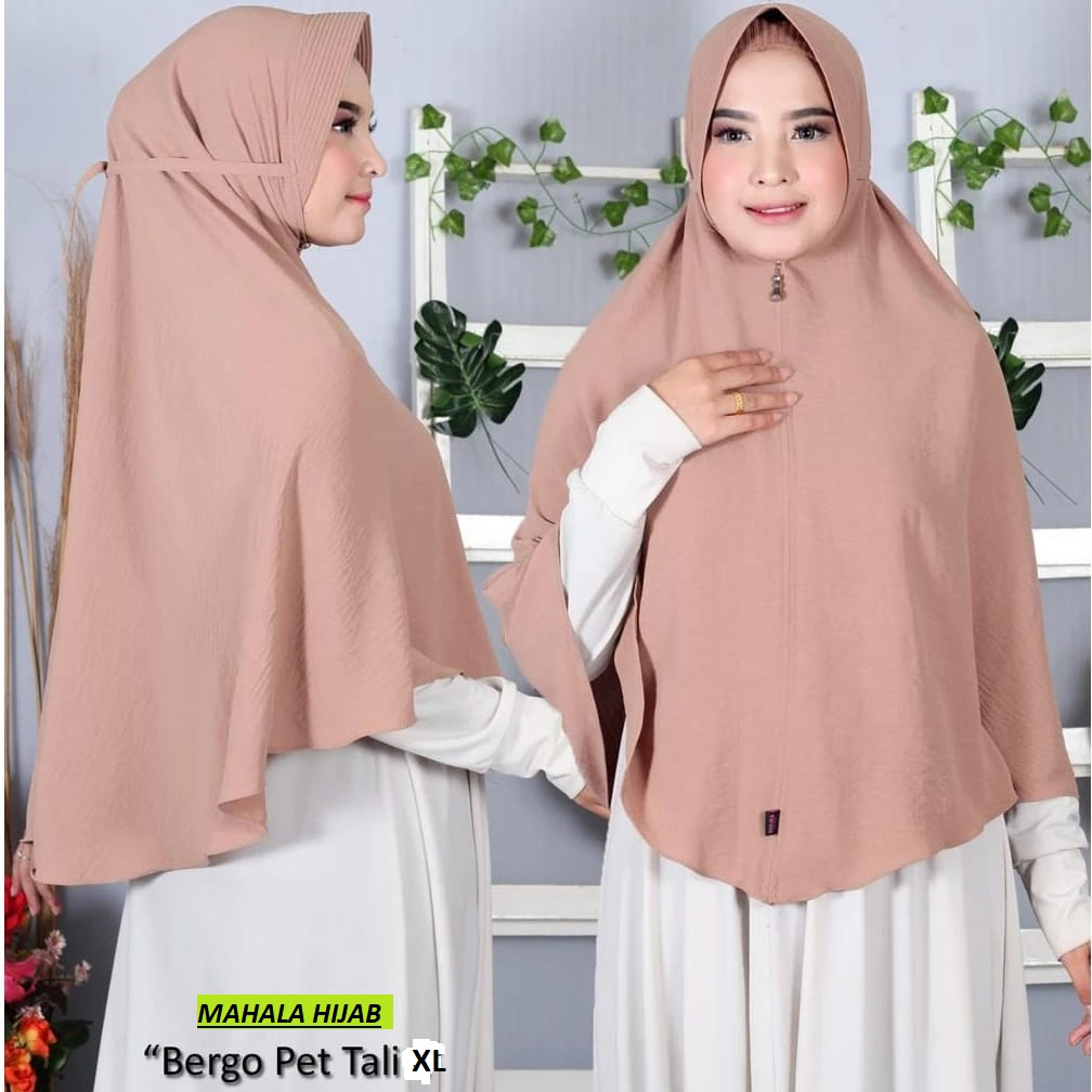 Jual HIJAB BERGO PET CRINKLE TALI XL | Shopee Indonesia