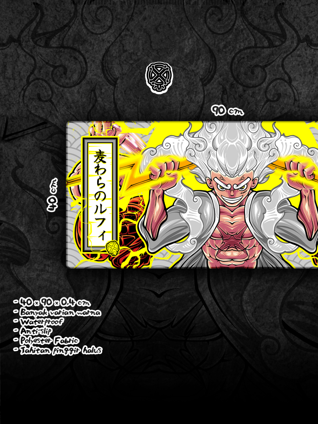 Jual Monkey D Luffy Gear 5 One Piece Deskmat Mouse Pad Gaming Pad ...