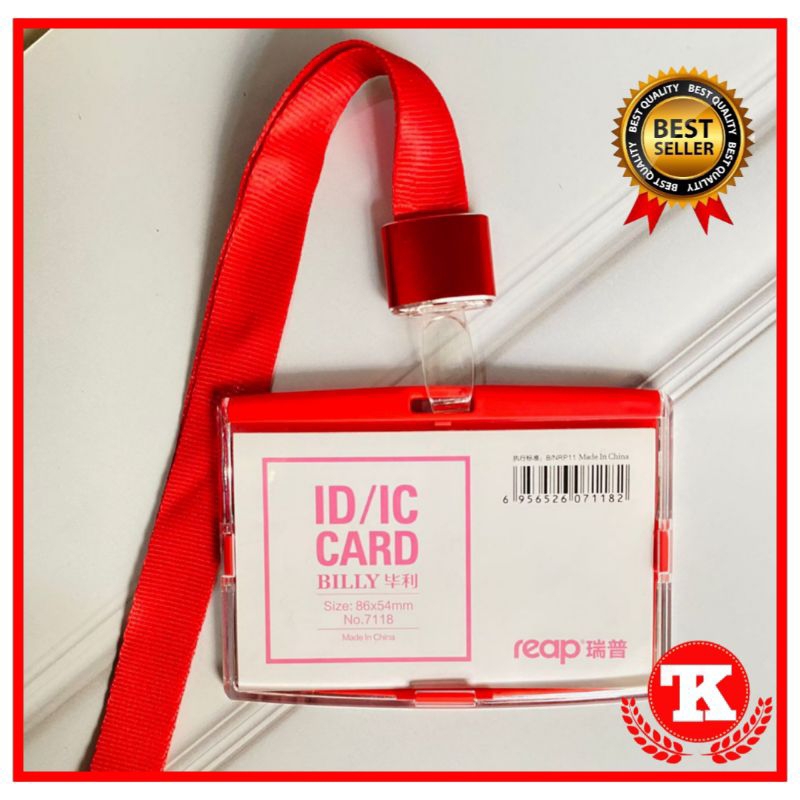 Jual Id Card Holder Acrylic Horizontal Tempat Id Card Kartu Id Card ...