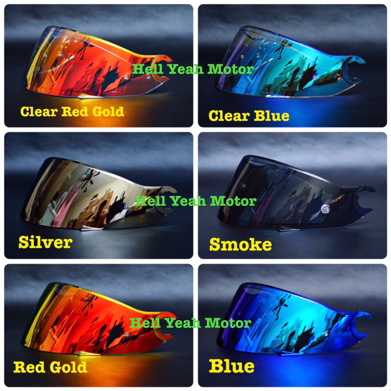 Jual Visor Shark Spartan / SKWL Kaca Helm Shark Iridium Smoke Silver ...