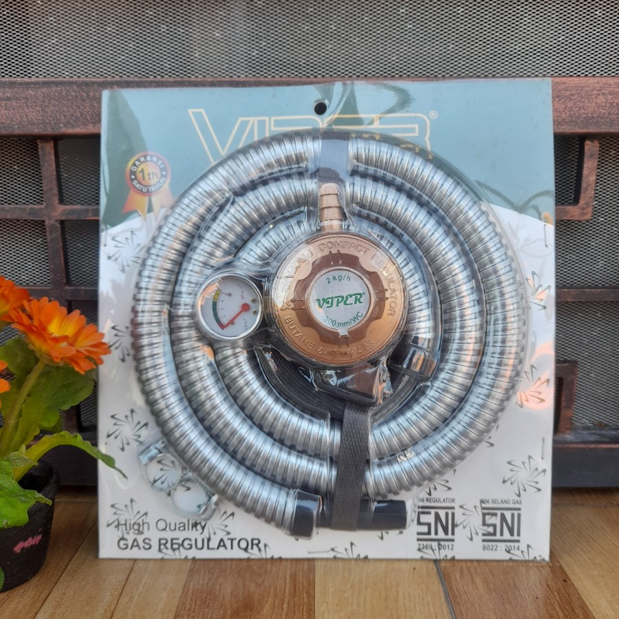 Jual Selang Gas Regulator/Selang Kompor Gas Paket VIPER 1.8 Meter ...