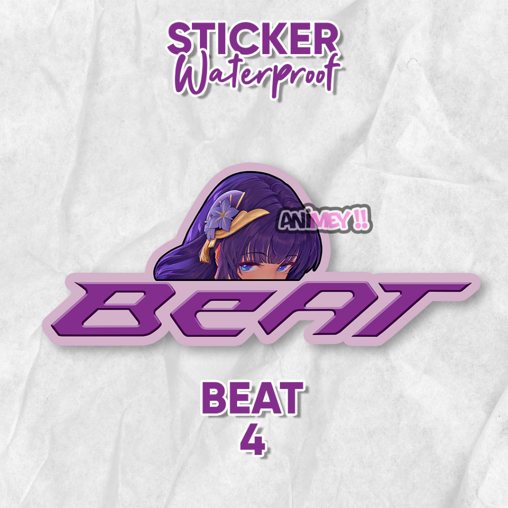 Jual Stiker Raiden Shogun Logo Beat / Stiker Anime Waterproof | Shopee ...