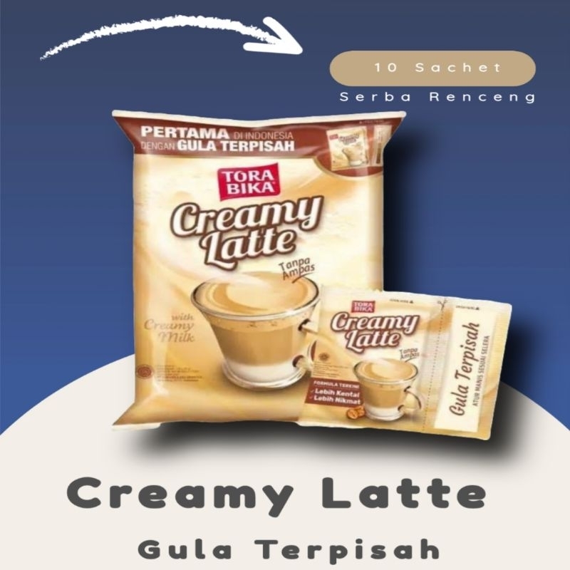 Jual Kopi Torabika Creamy Latte 1 Renceng (isi 10 Sachet) | Shopee ...