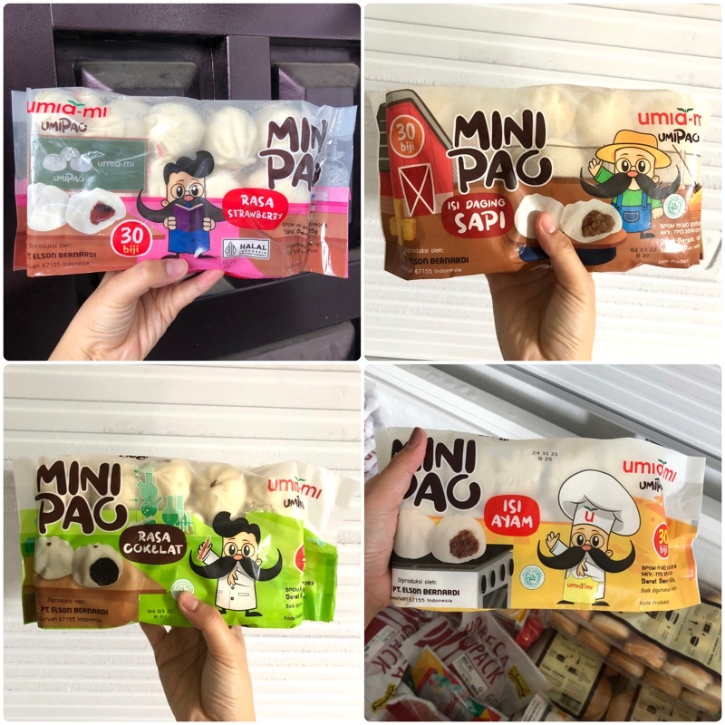 Jual Umiami MiniPao Bakpau Mini All Varian Free Buble Wrap Dan Kardus ...