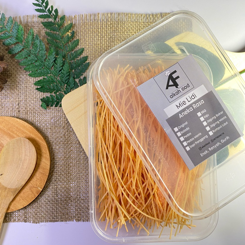 Jual Mie Lidi Alkahfood Super Enak Kemasan Box 500ml | Shopee Indonesia