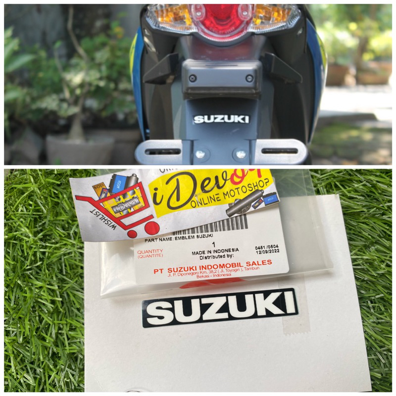 Jual Logo Stiker Emblem Tulisan Suzuki Spakbor Belakang Satria Fu Fi Original SGP | Shopee Indonesia