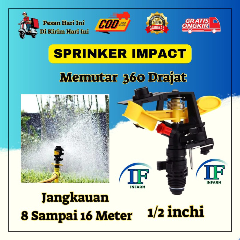 Jual Sprinkler Pertanian Taman Kebun Sprinkler Pertanian Bisa Mutar 360 ...