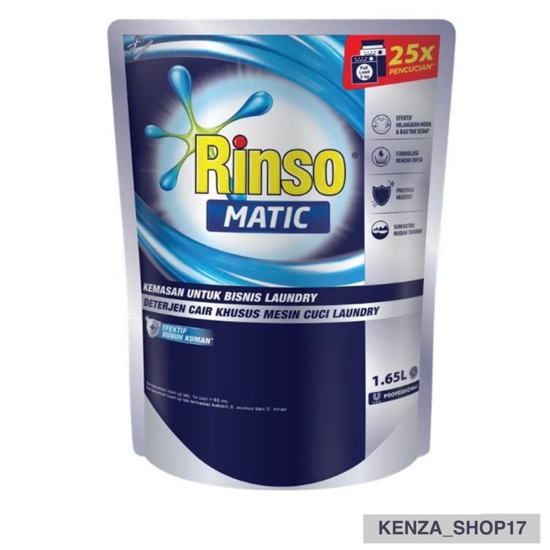 Jual Rinso Matic Detergen Cair 1.65L | Shopee Indonesia