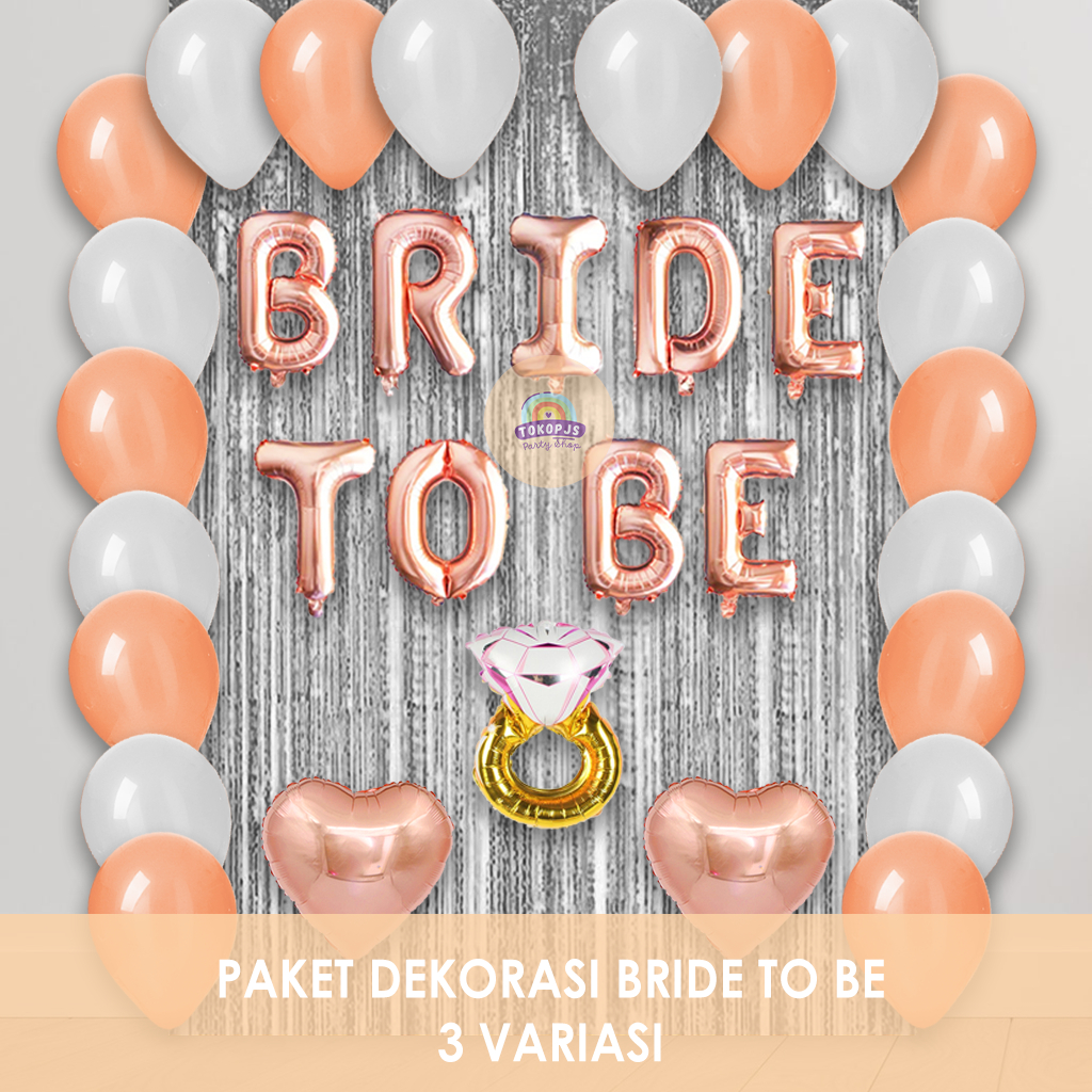 Jual [Paket Dekorasi] Set Bride To Be / Bridal Shower Simple | Shopee ...
