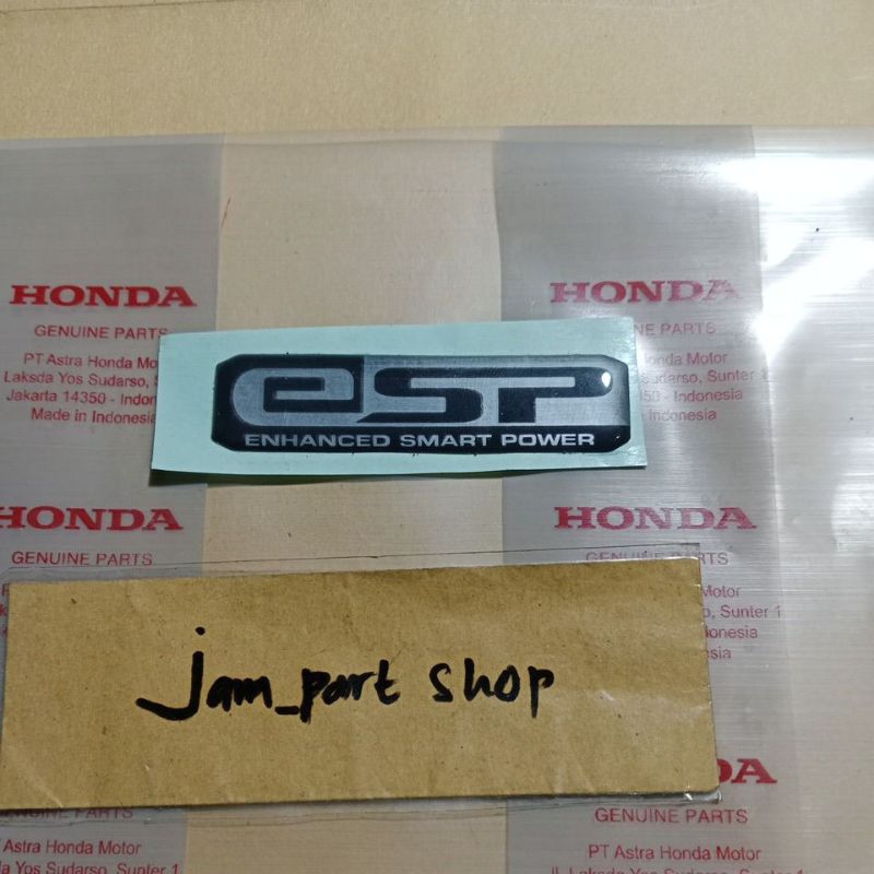Jual stiker emblem logo honda esp box filter original | Shopee Indonesia