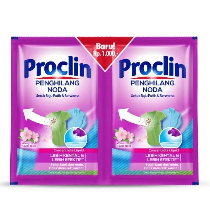 Jual PROCLIN PENGHILANG NODA 25ml SACHET PERAWATAN RUMAH PAKAIAN ...