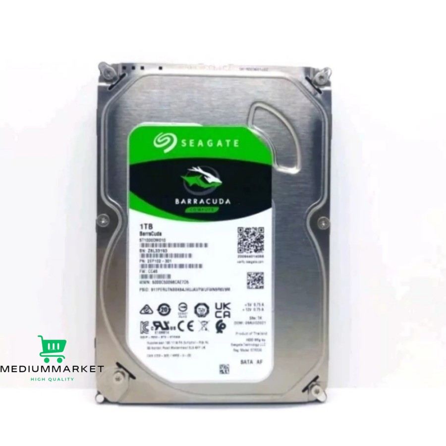 Jual Hardisk 1TB Barracuda sata 3.5 HDD 1TB FOR PC CPU COMPUTER BARU ...