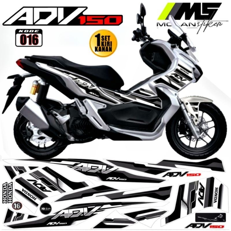 Jual Decal sticker Striping Variasi Honda ADV 150 -style1Decal Sticker ...