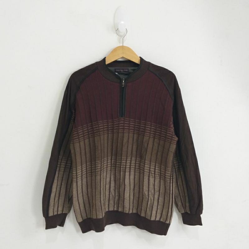 Jual COUNTESS MARA halfzip knitwear, size XL (70cm x 54cm) | Shopee ...
