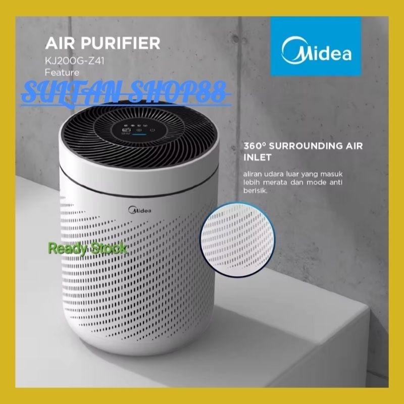 Jual MIDEA AIR PURIFIER KJ200GZ41 DENGAN HEPA 13 I AIR PURIFIER MIDEA KJ200G-Z41 | Shopee Indonesia