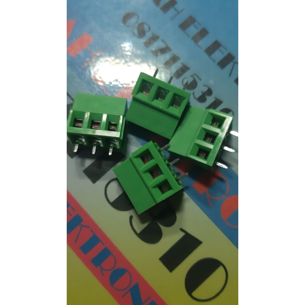 Jual Terminal Block 3p Hijau KF128 3pin Screw Pitch 5.08mm | Shopee ...