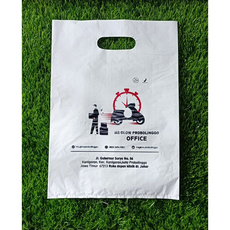Jual Plastik HD Plong sablon 2 warna I Plastik hd plong lipatan ...