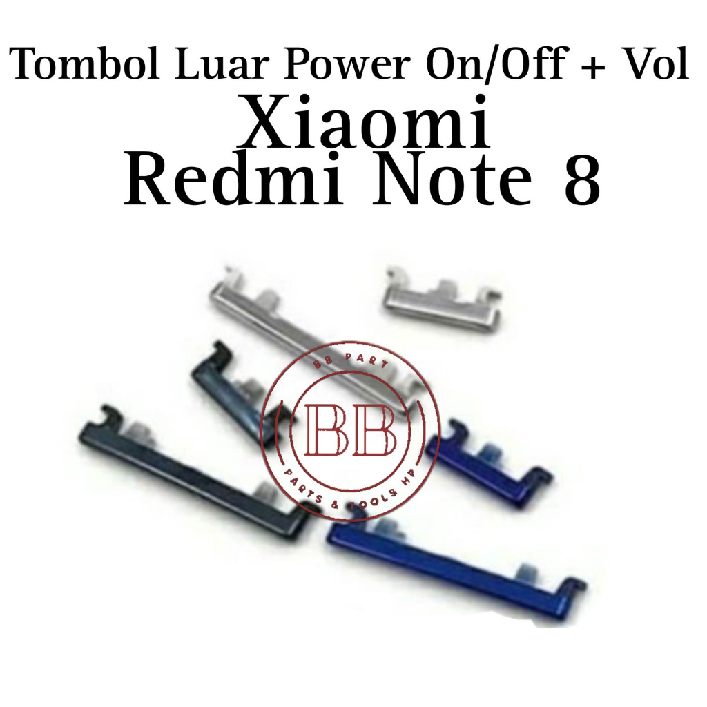 Jual Tombol 1 set Volume Power On Off Xiaomi Redmi Note 8 / M1908C3JH ...