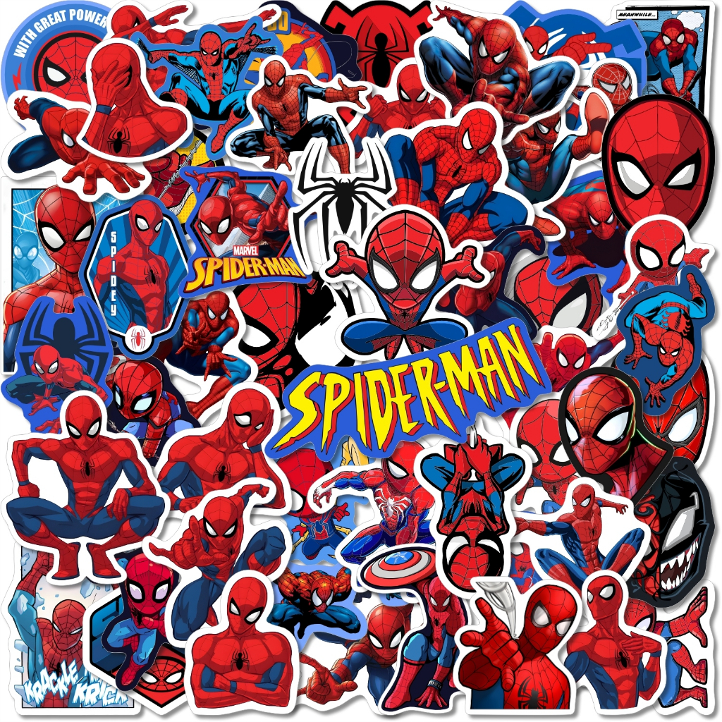Jual [SONE VARIASI] 56 PCS STICKER SUPERHERO SPIDERMAN LUCU AESTHETIC ...