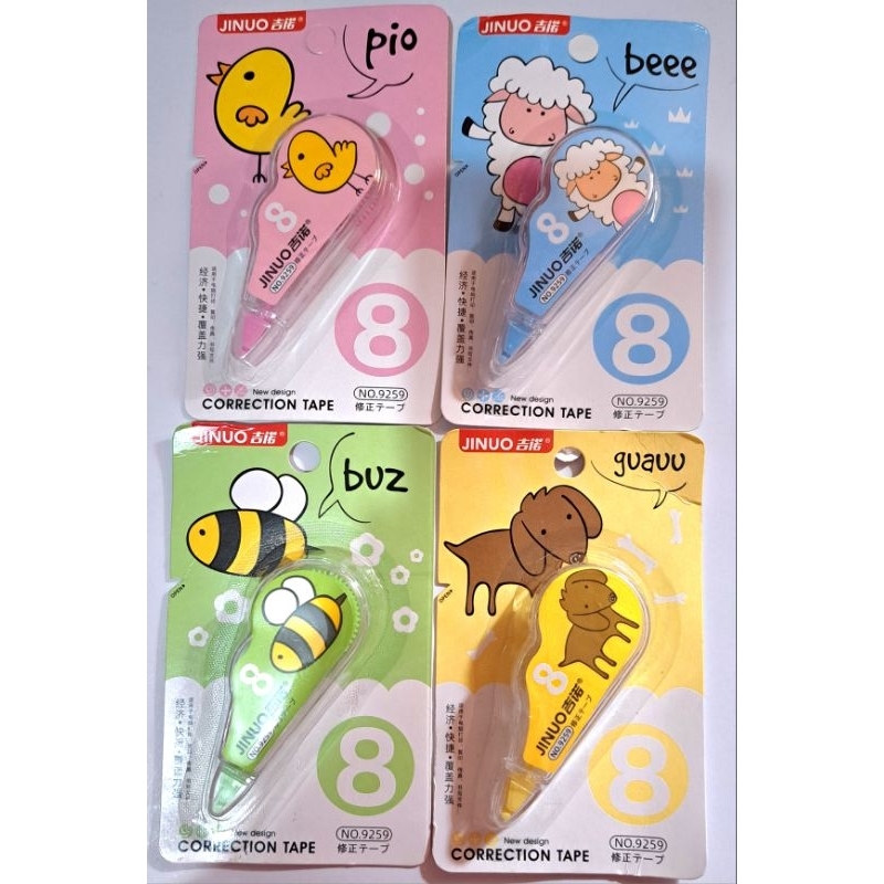 Jual Correction Tape / Stiker Tarik / Tipe X penghapus pen karakter lucu roll 8meter | Shopee ...