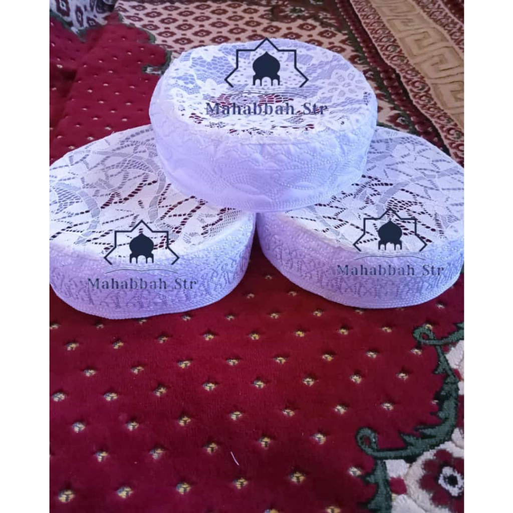 Jual Ikaf Peci Madinah Jaring Motif Jaring Brukat Special Motif Langka ...